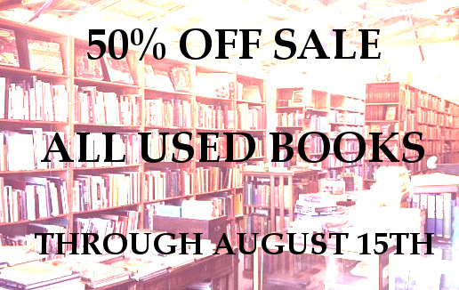 Summer Sale – 50% off all used books! – Old Capitol Books
